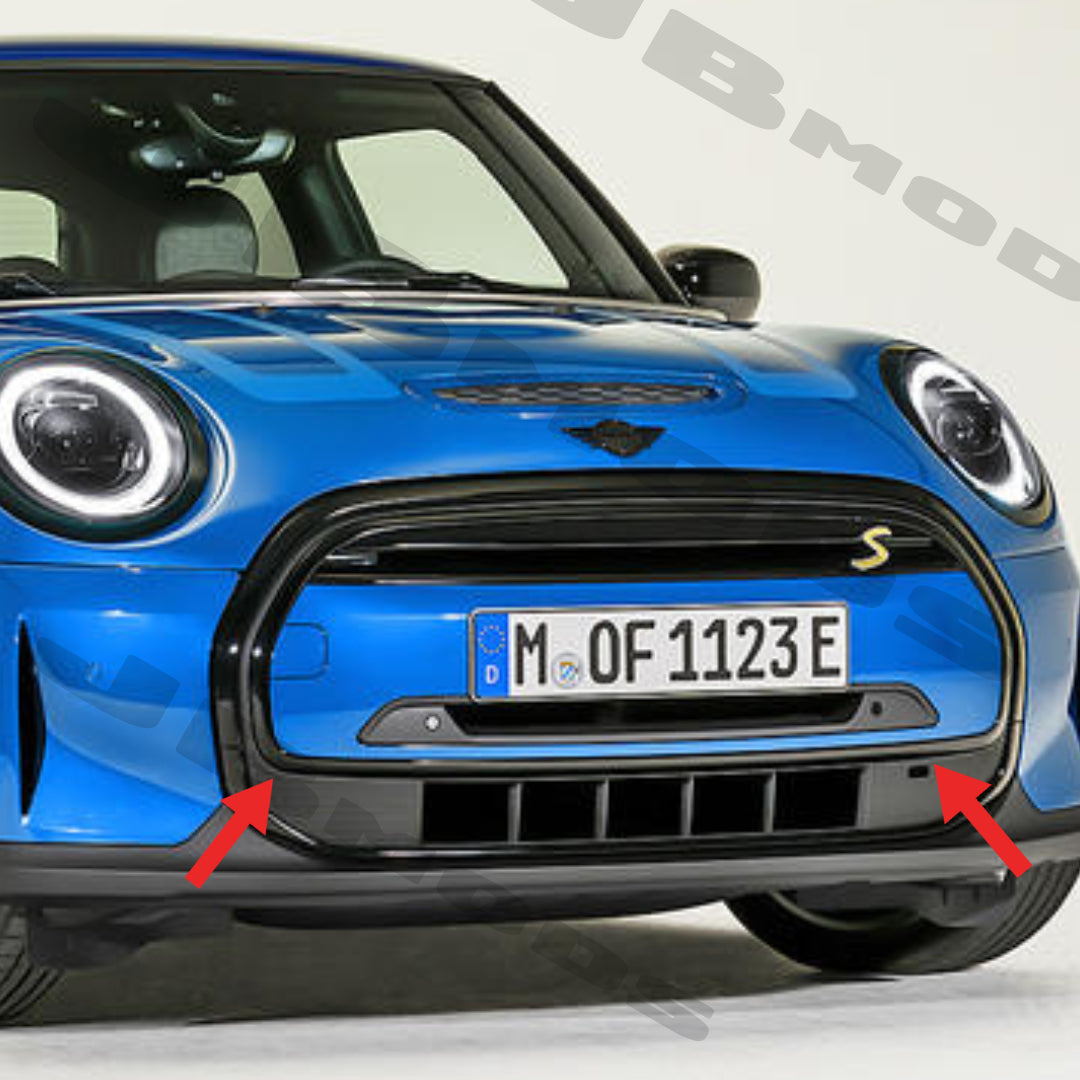 MINI F55 F56 F57 LCI2 Gloss Black Front Grill Surround One Cooper 2021 ...